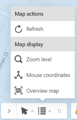 Using the map tools